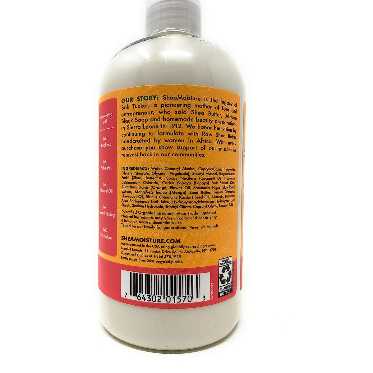 Shea Moisture, All Day Frizz Control Conditioner Papaya & Neroli, 13 Ounce