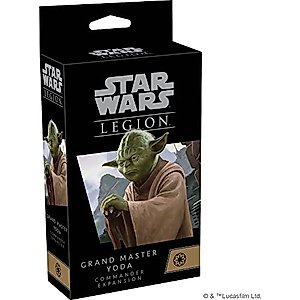 Star Wars: Legion Grand Master Yoda COMMANDER EXPANSION - The Iconic Jedi Master! Tabletop Miniatures Strategy Game for Kids and Adults, Ages 14+, 2 Players, 3 Hour Playtime, Made by Atomic Mass Games