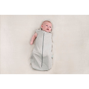 ergoPouch 0.2 TOG Cocoon Baby Sleep Sack 0-3 Months, Swaddle Sleeping Bag, Temperature Control Wearable Blanket (Grey Marle)