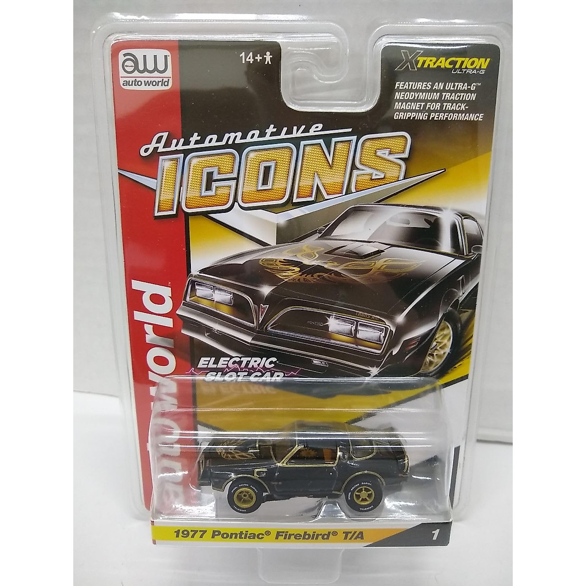 Auto World SC402-1 Automotive Icons 1977 Firebird T/A HO Scale Electric Slot Car