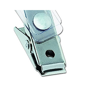 Swingline GBC ID Badge Clips, Clear, Badge Holder Clip, 100 Per Pack (1122897)