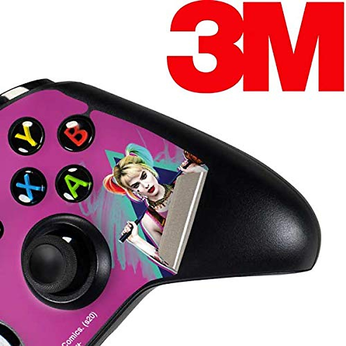 Skinit Decal Gaming Skin Compatible with Xbox One Controller - Officially Licensed Warner Bros Fierce Harley Quinn Design