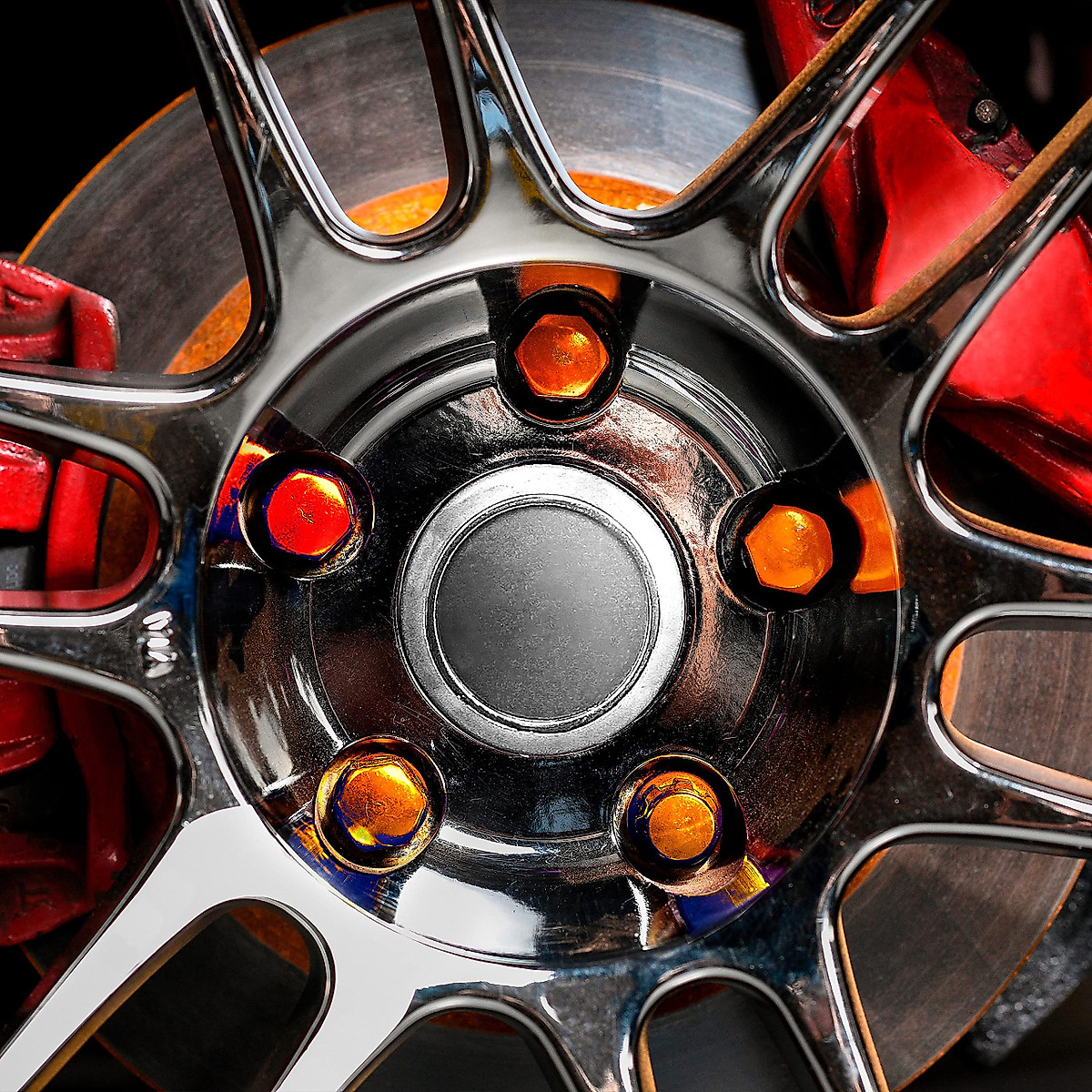 Dorman 713-375G Rainbow/Neo-Chrome Acorn Wheel Nut Lock Set Compatible with Select Models, 20 Pack