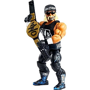 Mattel WWE Superstars Action Figure & Accessories, Series 1 “Hollywood” Hulk Hogan Retro Collectible with Swappable Hands
