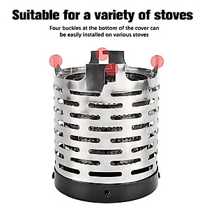 Camping Heated Stove,Outdoor Portable Stove Gas Heater Mini Stove Tent Heater Hand Warmer Winter Warm Stove For Indoor Outdoor Camping Hiking Equipment (Silver)