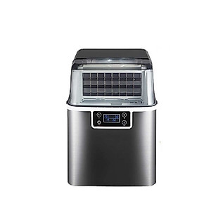 LUKEO Portable Ice Maker Machine Commercial Household Ice Machine Manual Bottled Water Countertop Electric Ice Cube Maker Machine