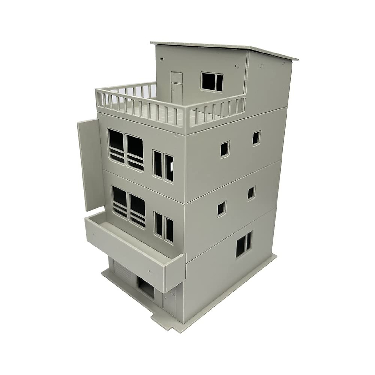 Outland Models Railway Scenery 3-Story Small City House w Balcony 1:160 N Scale
