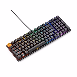 Glorious Gaming Keyboard - GMMK 2 - TKL Hot Swappable Mechanical Keyboard, Red Switches, Wired, TKL Gaming Keyboard, Compact Keyboard - Full Size Keyboard (Black RGB Keyboard) (Renewed)