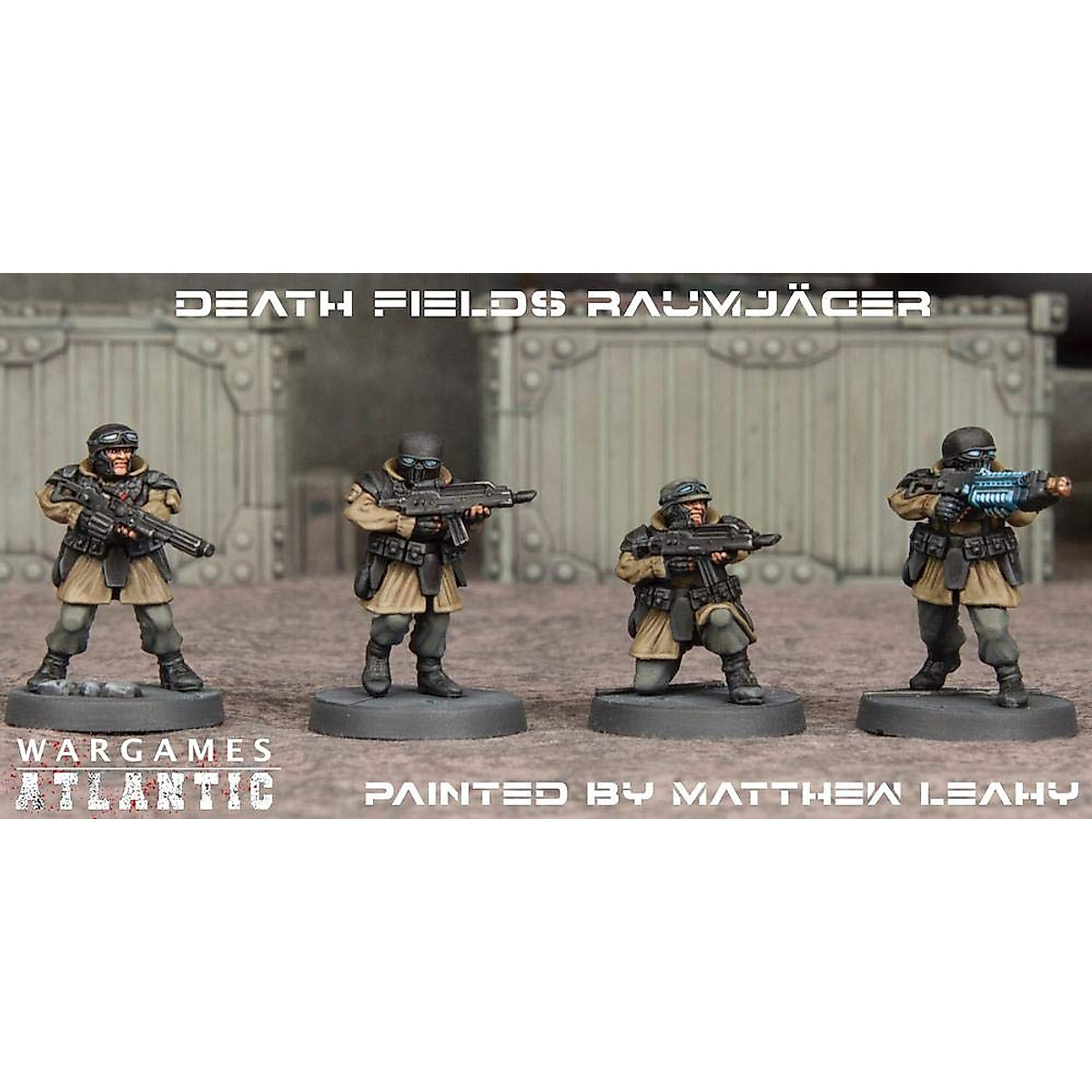 Death Fields - Raumjäger Infantry (24 Figures) Multi-Part Hard Plastic (HIGH Impact POLYSTYRENE) 28MM Figures…