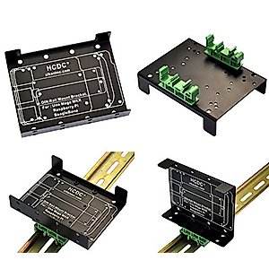 DIN Rail Mount Bracket for Raspberry Pi A+ B+ 2B 3B 3B+ 4B Zero Arduino Uno Mega Mkr BeagleBone