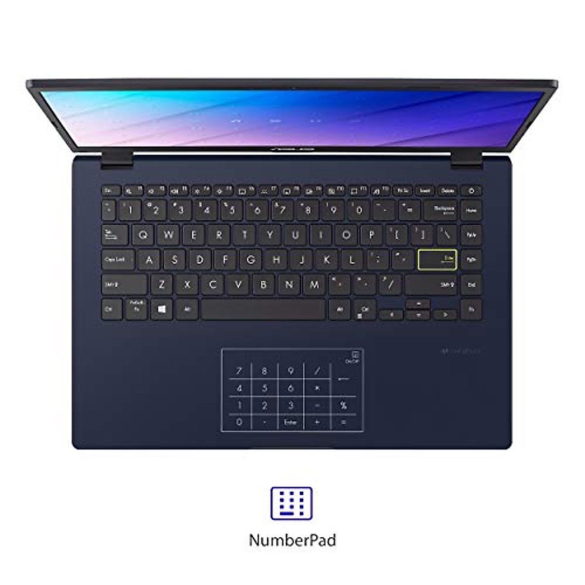 ASUS Laptop L410 Ultra Thin Laptop, 14” FHD Display, Intel Celeron N4020 Processor, 4GB RAM, 128GB Storage, NumberPad, Windows 11 Home in S Mode, 1 Year Microsoft 365, Star Black, L410MA-DS04