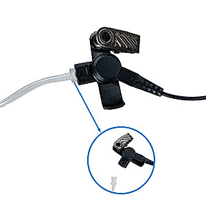 HEOPBIRD Earpiece Headset for Motorola APX6000 8000 4000 7000 XPR7550e XPR7550 XPR7580 XPR7580e XPR7350e XPR6350 6550 6580 Two Way Radio Walkie Talkie with Covert Acoustic Tube Earpiece and Ptt Mic