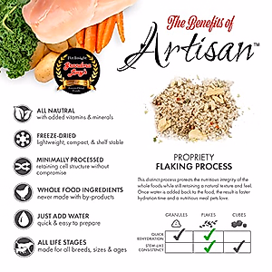 Grandma Lucy's Artisan Dog Food, Grain Free and Freeze-Dried - Artisan Chicken, 3Lb Bag