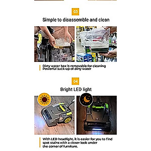 Janilink 14" Portable Upright Auto Scrubber Battery Operated