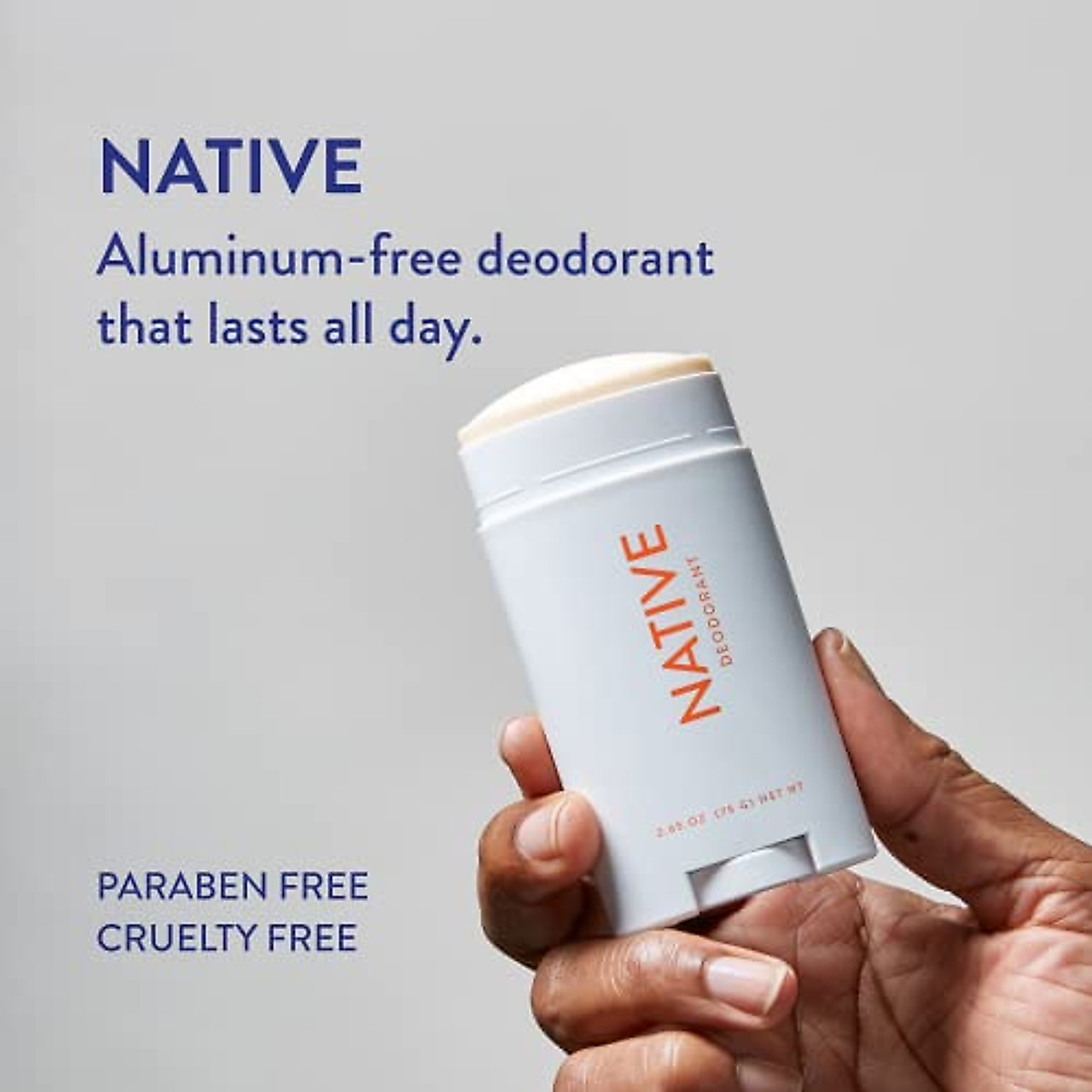 Native Deodorant | Natural Deodorant for Men and Women, Aluminum Free with Baking Soda, Probiotics, Coconut Oil and Shea Butter | Citrus & Herbal Musk