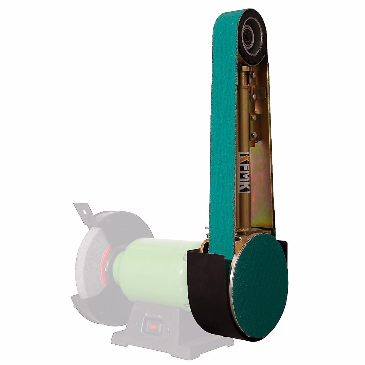 KFMK 2"x48" Belt Grinder Attachment for Bench Grinders, 2x48 Inch Belt and 7 Inch Disc Sander Attachment for Bench Grinders