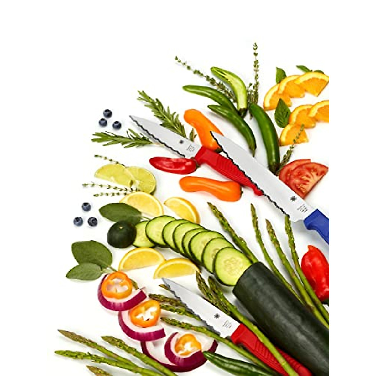 Spyderco Lightweight Kitchen Utility Knife with 4.5" MBS-26 Stainless Steel Blade and Black Polypropylene Plastic Handle - SpyderEdge - K05SBK