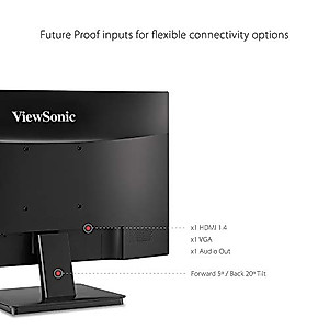 ViewSonic VS2210-H 22 Inch 1080p IPS Monitor with Mega Dynamic Contrast Ratio, Blue Light Filter, and HDMI