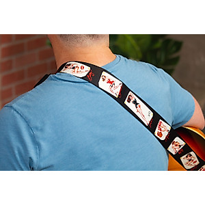 Levy's Leathers MPS2-072 2" Sonic Art Series Polyester Guitar Strap, Pin-Up Design