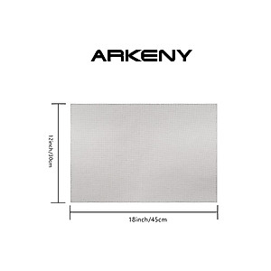 ARKENY Halloween Skeleton Spooky Spider Black Placemats 12x18 Inches Set of 4,Seasonal Farmhouse Indoor Kitchen Dining Table Decorations for Home Party AP158-18