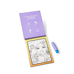 Melissa & Doug On the Go Water Wow! Reusable Water-Reveal Activity Pad - Makeup and Manicures - FSC Certified