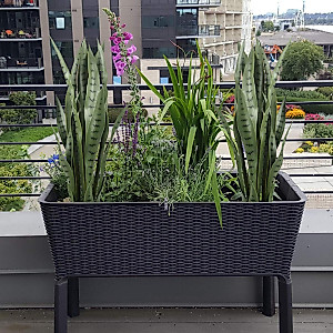 Nevperish Artificial Snake Plant 27 Inches Fake Sansevieria Perfect Faux Agave Desk DIY Plants unpotted for Indoor Outdoor Home Office Decor Garden Modern Decoration Housewarming Gift