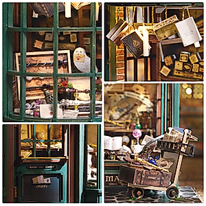 GuDoQi DIY Miniature House Kits, DIY Miniature Dollhouse Kit with Furniture, Tiny House Kits 1:24 Scale, Creative DIY Crafts for Adults Teen, Easter Day Birthday Gifts, Magic Shop