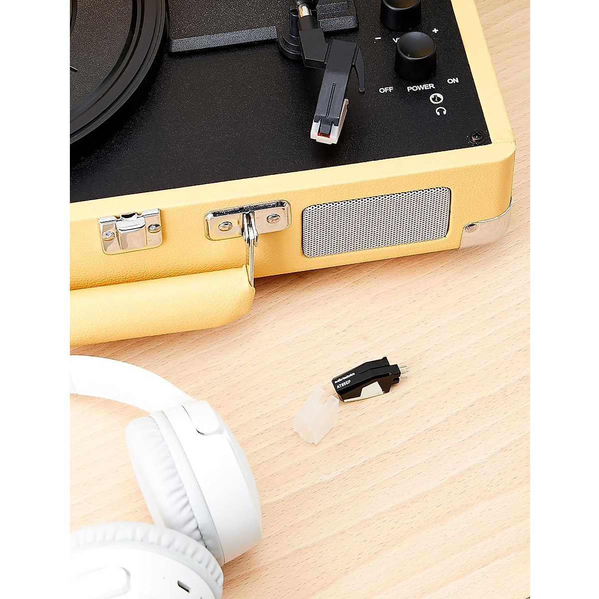 Audio-Technica AT85EP Turntable Cartridge with Elliptical Stylus P Mount, 0.3 x 0.7 mil elliptical cartridge,Black