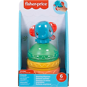 Fisher-Price Stacking Elephant, Infant Stacker Activity Toy For Baby Ages 6 Months And Older