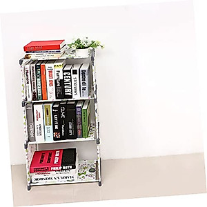 CAXUSD Combination Shelf Shoe Rack Shelf Clothing Shelves Clothes Organizer Rack Free Standing Bookcase Hangers for Clothes Clothing Shelf Storage Shelf Display Stand Rack Simple Fabric