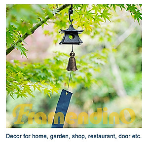 Framendino, 10 Pack Mini Pray Buddha Feng Shui Bell Pendant for Crafts Home Garden Decorative Bronze