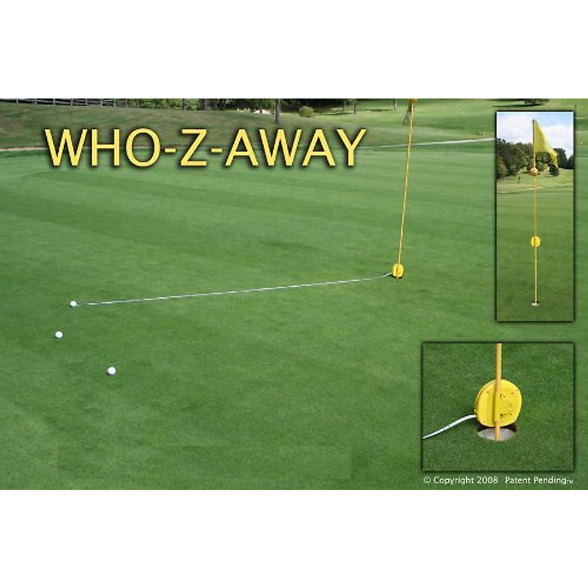 AMAGolf WhoZaway Golf Proximity Tape Measure W/Cards