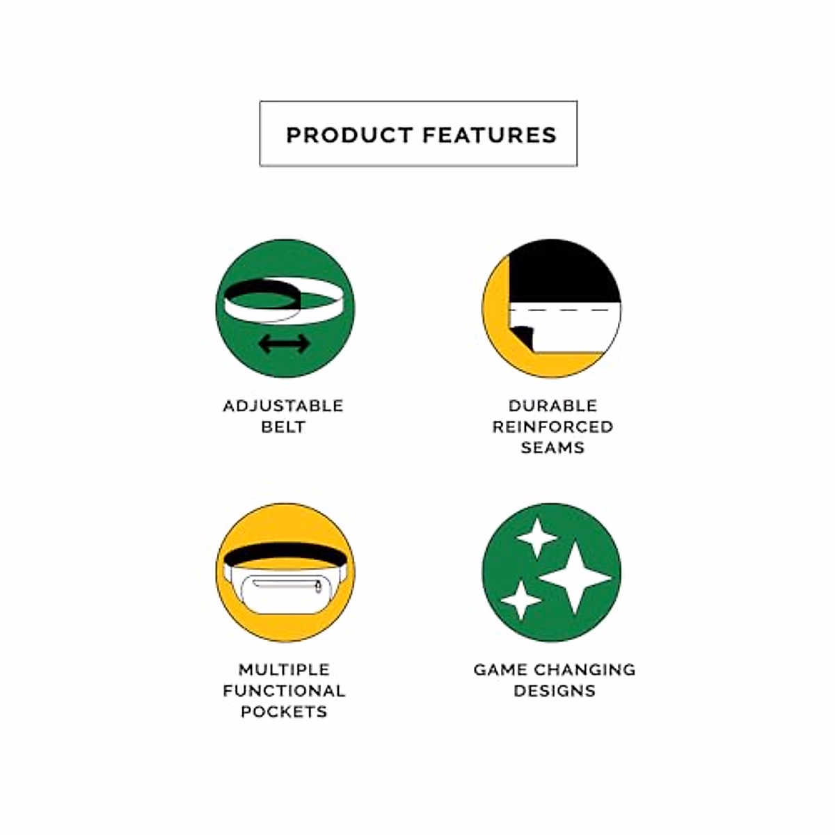 Tipsy Elves Retro DARE Fanny Pack (One Size, Multicolor)