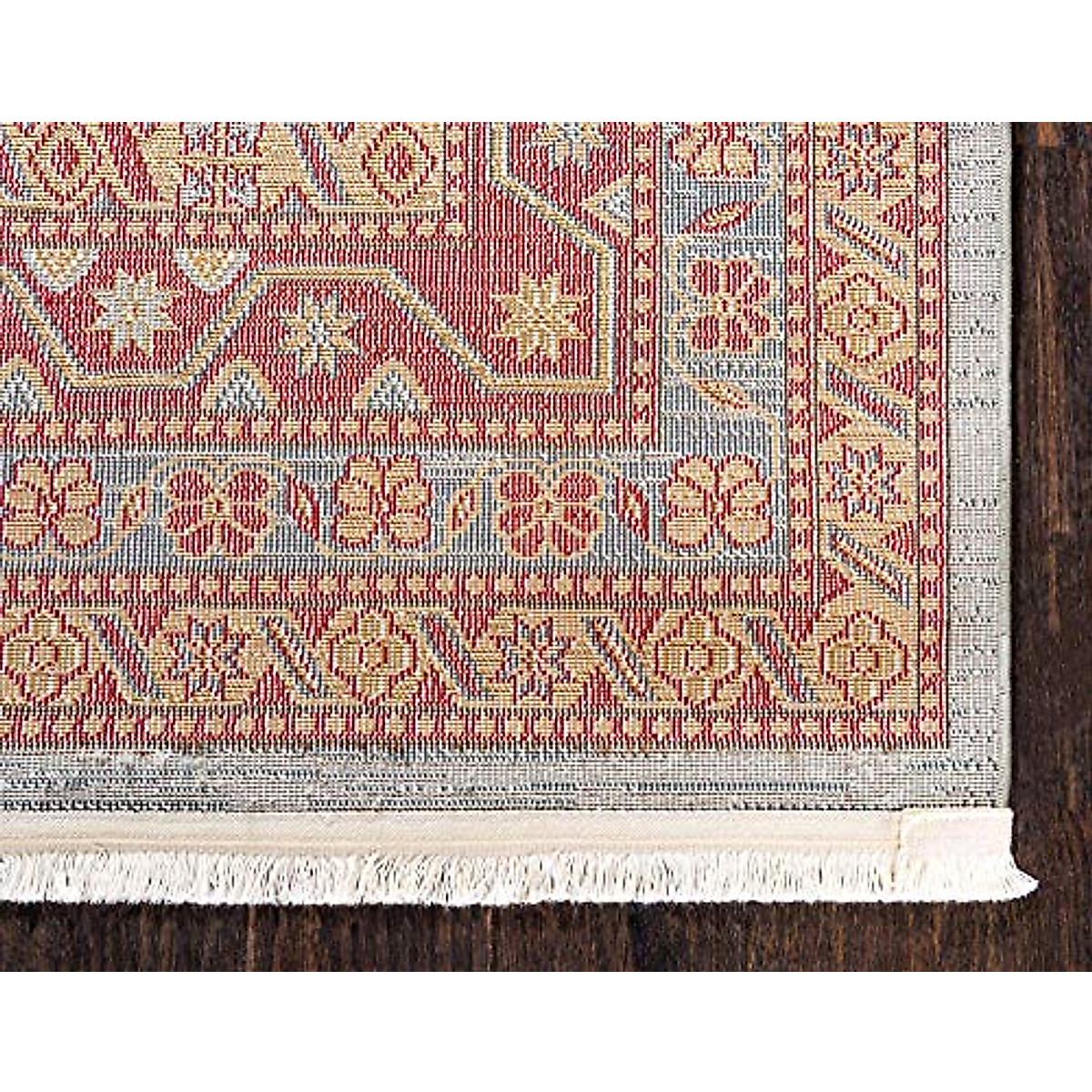 Unique Loom Sahand Collection Traditional Geometric Classic Light Blue Area Rug (7' 0 x 10' 0)