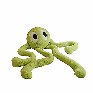 Xshelley Long Legs Octopus, Large Stuffed Animal Octopus Plush Toy, Pillow, Cushion, Soft Octopus Stuffed Sea Animal, Children's Gift (39 inch high Green)