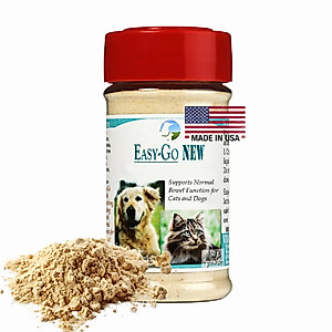 Vitality Science Easy-Go Supplement for Cats and Dogs | Supports Normal Bowel Function | Relieves Constipation | Promotes Healthy Digestive System | Easy Digest | 100% Natural & Additive Free (215g)