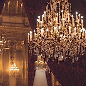 XININSUN E12 Frosted Candelabra Bulb 40W Equivalent, E12 LED Matt White Porcelain Dim-to-Warm 2000-2800K CRI 92 Excellent Color Accuracy, Dimmable LED Bulb Candle Chandelier Bulbs,6 Pack