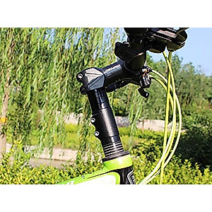WIROJ BlueSunshine Bike Handlebar Riser Bicycle Fork Stem Raiser Extender Head Up Raiser Aluminum Alloy (Black)