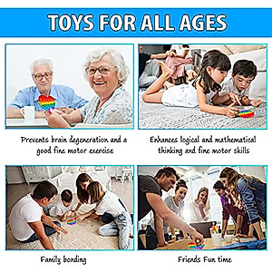 10pcs Random Silicone Tie-dye Push pop Bubble Fidget Toy, Autism Special Needs Stress Reliever, Squeeze Sensory Tools to Relieve Emotional Stress for Kids Adults，Party Toys