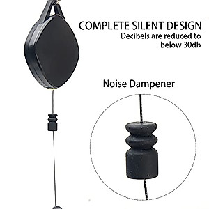 CALIDAKA VR Cable Management 3Packs Retractable Ceiling Pulley System Compatible with Oculu-s Rift S/Ps Vr/Viv E for Oculu-s Ques-t 2 VR Accessories with 360° Rotations Noise-Free