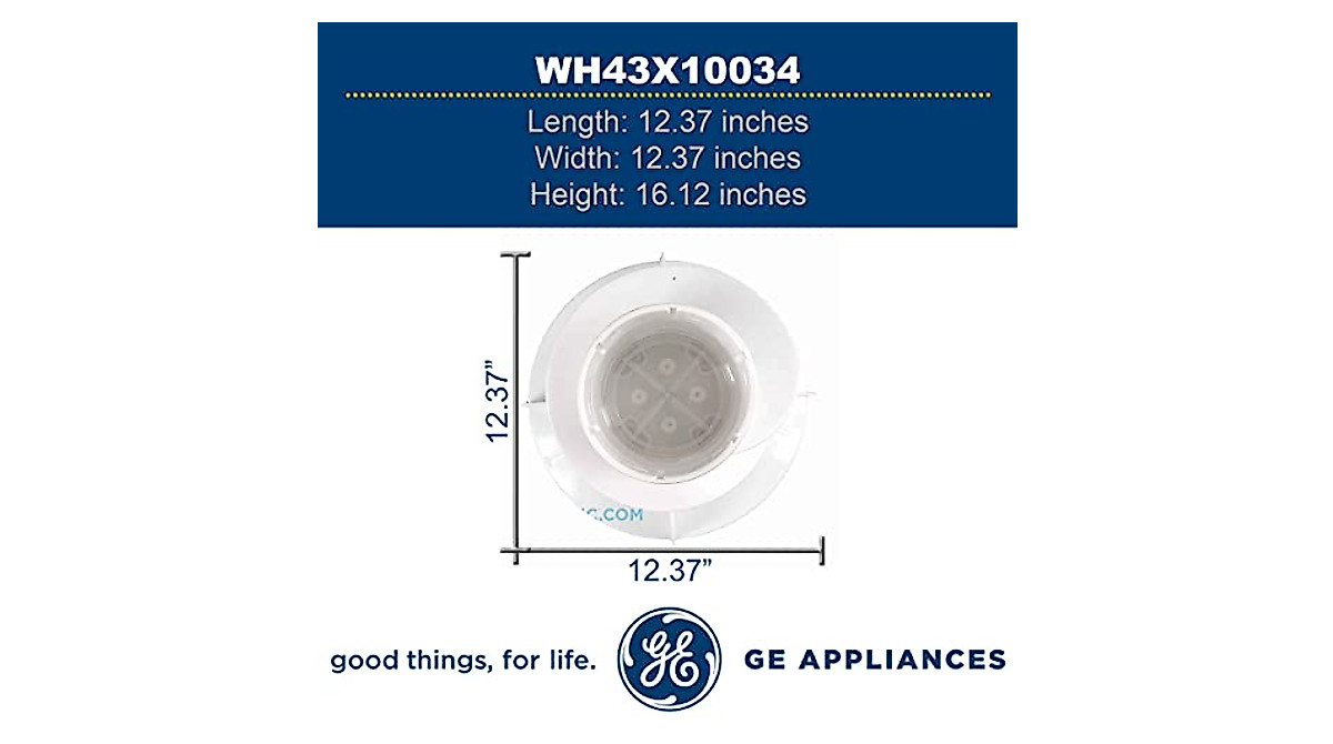 GE WH43X10034 Agitator Assembly for Washer | OEM Durable Replacement