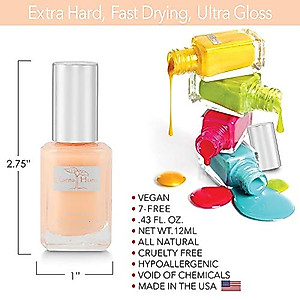 Karma Organic Natural Non toxic Nail polish - Vegan and Cruelty Free Nail Paint for Nail Art - Fast Drying Nail Polish for Women - Long Lasting Nail Polish with Nail Strengthening Formula(MADISON AVE)