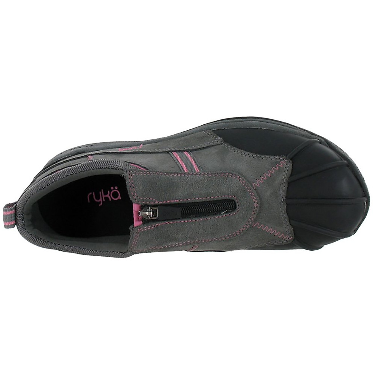 Ryka Terrain Zip Womens Shoes Size 9.5, Color: Grey/Black/Pink