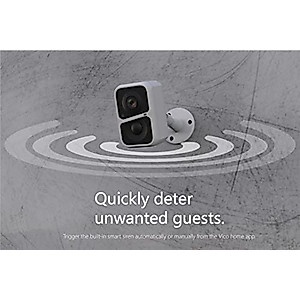 Aprilmin Security Cameras Indoor/Outdoor Spotlight & Siren 1080P Battery Powered WiFi Cameras, AI Motion Detection,PIR Sensing,Color Night Vision, 2-Way Talk, IP65, SD/Cloud,Vicohome App