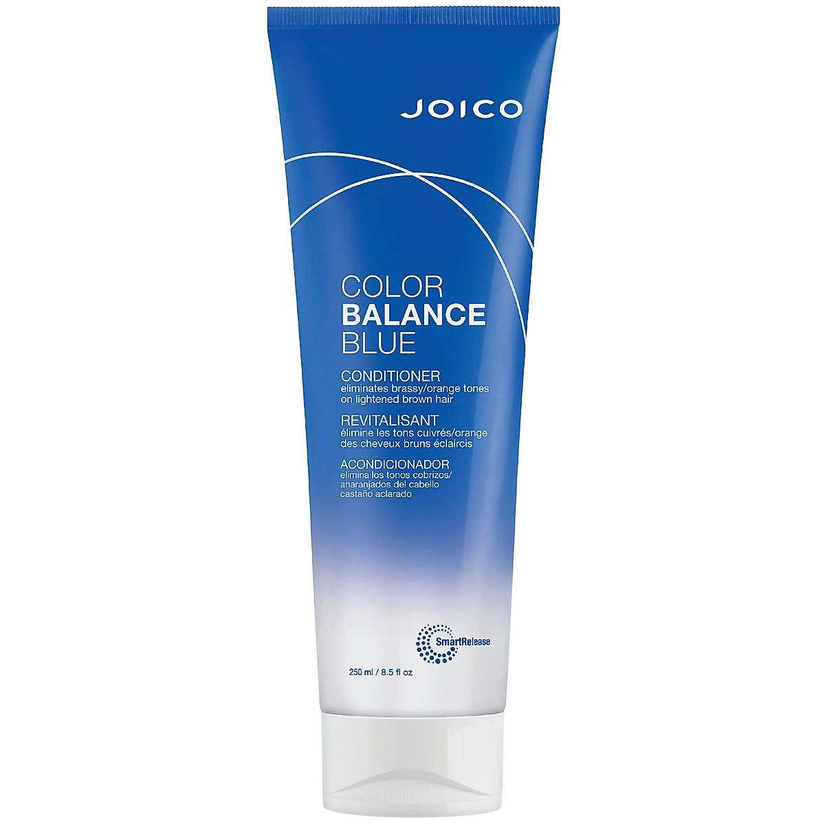 Joico Color Balance Blue Conditioner | For Lightened Brown Hair | Eliminate Brassy Orange Tones | Boost Color Vibrancy & Shine | UV Protection | With Rosehip Oil & Green Tea Extract | 8.5 Fl Oz