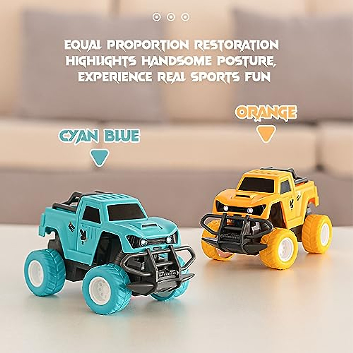 HEEPDD Remote Control Car Toy, Easy to Operate 1/24 ABS High Speed Racing RC Car Toy for Home (Green Blue)