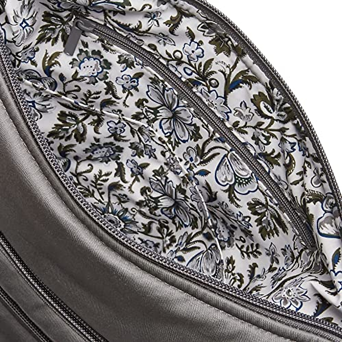 Vera Bradley Women's Cotton Utility Crossbody Purse, Galaxy Gray - Recycled Cotton, One Size