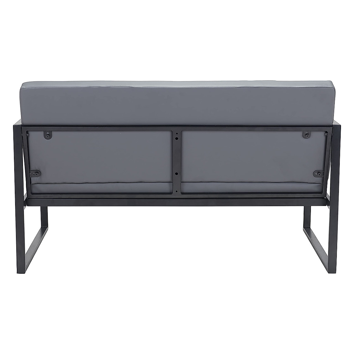 Zuo Modern - Claremont Sofa Gray - Modern - Seating - Plywood, Steel, Foam, 100% Polyurethane - Indoor - 29.5in Height