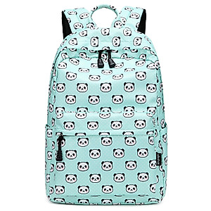 Abshoo Lightweight Cute Panda Backpacks for Girls School Backpacks With Lunch Bag (3pc Panda Teal)
