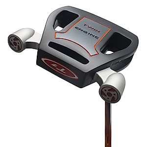 T7 Twin Engine Black Mallet Golf Putter Right Handed with Alignment Line Up Hand Tool 35 Inches Tall Lady's Perfect for Lining up Your Putts